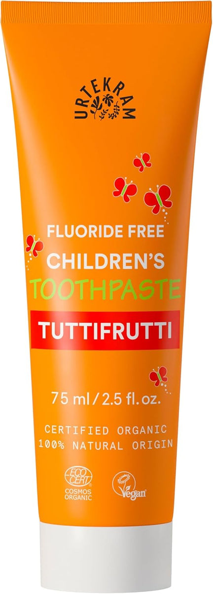 Organic Children's Tutti Frutti Flavoured Toothpaste - Flouride Free ...