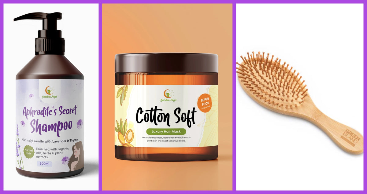 Organic and Natural NORMAL HAIR Set - 3 Piece Treatment and Brush Set ...